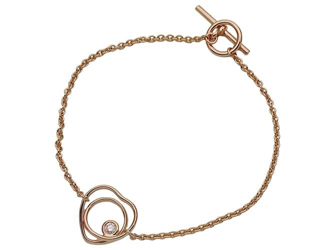 Hermès Hermes Vertige Cool TPM Women's Heart Bracelet Golden Pink gold ...