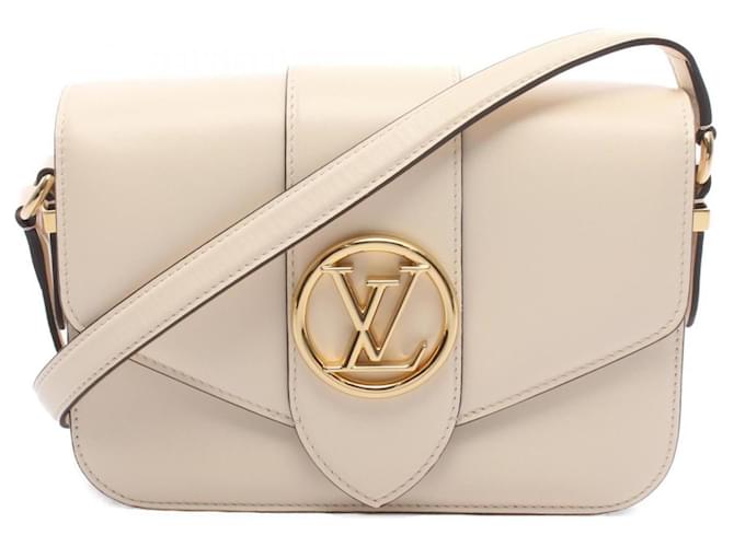 Louis Vuitton LV PONT 9 Shoulder Bag Cream Leather ref.2484317 - Joli ...