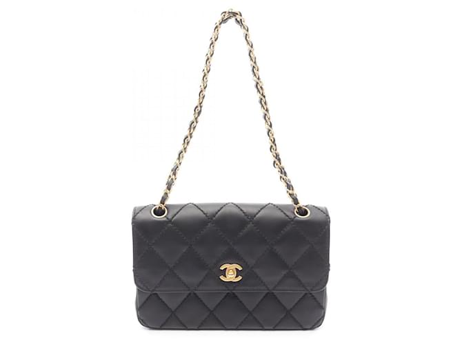 Chanel Wild Stitch Shoulder Bag Black Leather ref.2496523 - Joli Closet