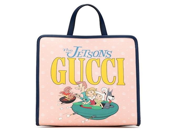 Gucci GG Supreme Children's Jetsons Space Family Handbag Pink Multiple ...