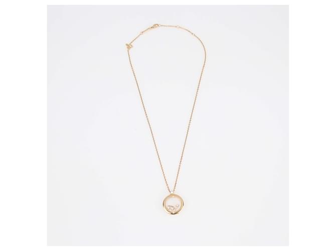 Chopard Happy Me Mim 18K Rose Gold Floating Diamond & Arabic Letter ...