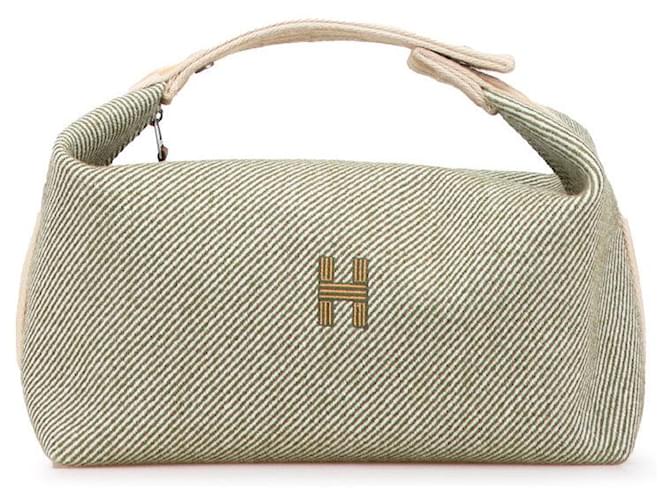 Hermès Hermes Bride a Brac Cotton Handbag Green ref.2508191 - Joli Closet