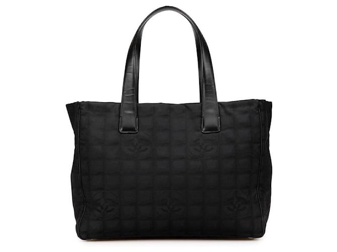 Timeless Chanel New Travel Line 2way Tote Bag Black Leather ref.2510365 ...