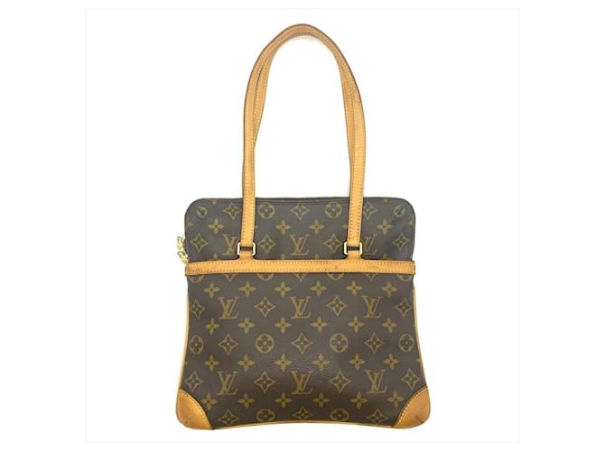 Louis Vuitton Kusan GM Shoulder Bag Brown Black Monogram Patent leather ...