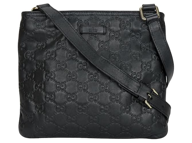 Gucci Guccissima Shoulder Bag Black Leather ref.2517705 - Joli Closet