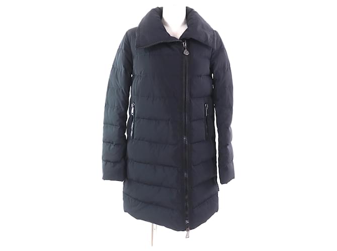Moncler GERBOISE Polyester Down Coat Black Wool ref.2520374 - Joli Closet