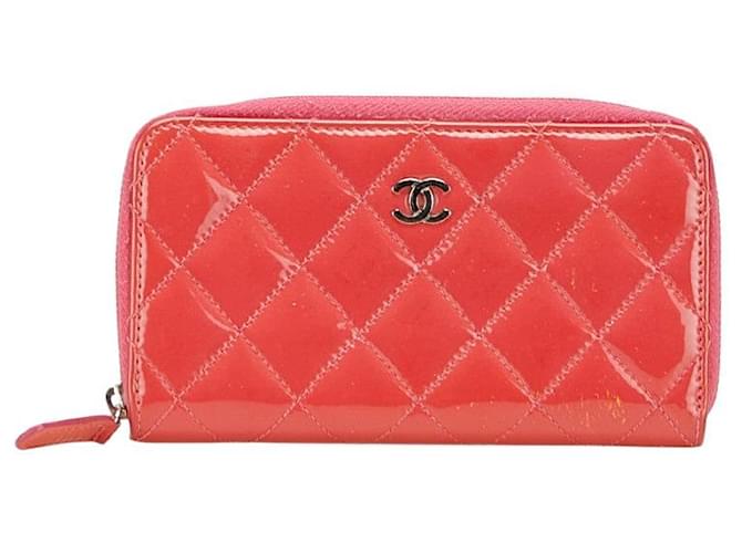 Timeless Chanel Coco Mark Brilliant Matelasse Patent Leather Long ...