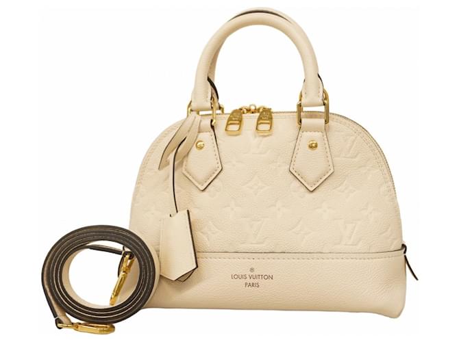 Louis Vuitton Monogram Empreinte Neo Alma BB Handbag Cream ref.2526326 ...