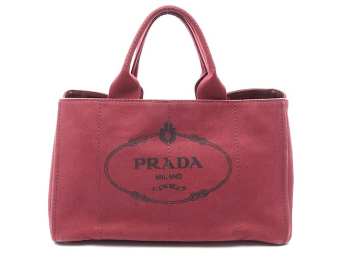 Prada Canapa Canvas Tote Bag Brown Cloth ref.2527546 - Joli Closet