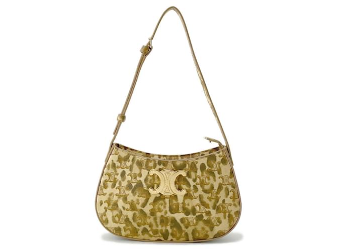 Céline Celine Tilly Triomphe Leopard Shoulder Bag (Sold) - Joli Closet