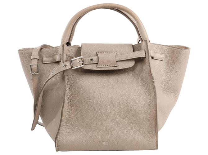 Céline CELINE Big Bag Small Grained Leather 2way Handbag in Greige ...