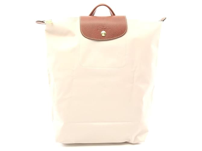 Longchamp Le Pliage Original M Backpack Brown Leather Pony-style ...