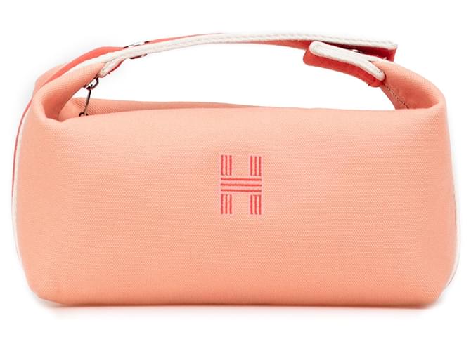 Hermès Pink Small Canvas Bride A Brac Case Cloth Cloth ref.2573035 ...