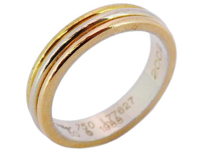 Cartier Three-Color Band Ring White gold Yellow gold Pink gold ref ...