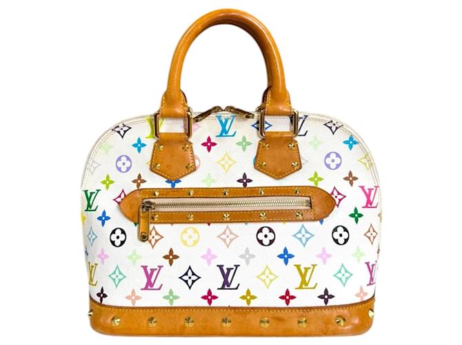 Louis Vuitton Alma PM Monogram Multicolore Handbag White Multiple ...