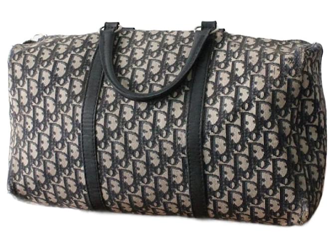 Dior vintage travel bag Dior oblique model Navy blue Cloth ref.2579854 ...
