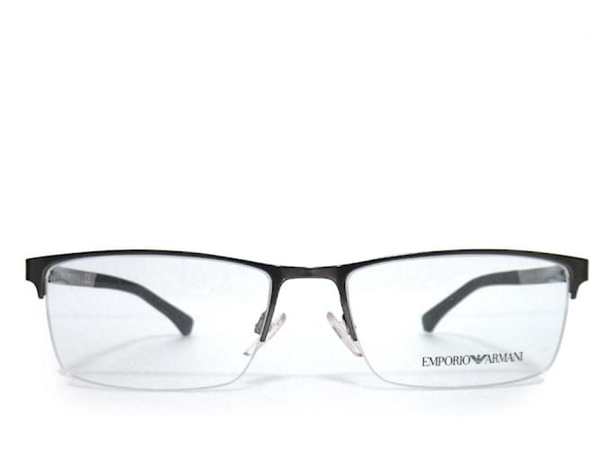 Emporio Armani EA1041 Half Rim Glasses Grey Metal ref.2583218 - Joli Closet