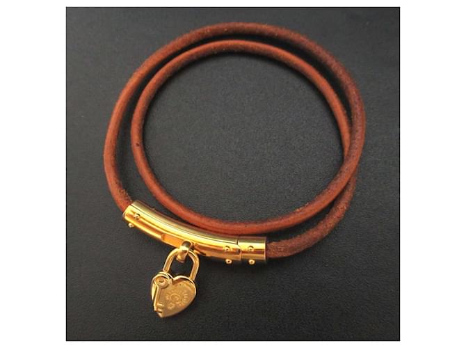 Hermès Hermes Viviride Fantasy Heart 2way bracelet necklace Brown ...