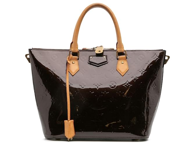 Louis Vuitton Purple Monogram Vernis Montebello MM Leather Patent ...