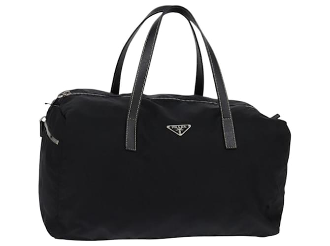 Prada Side Pocket Convertible Duffle Bag Tessuto Medium Black Nylon ref ...