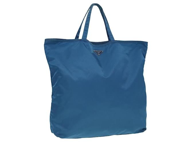 Prada Robot Open Tote Tessuto Large Blue Nylon ref.2586110 - Joli Closet