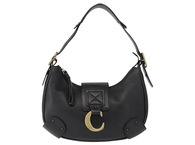 Chloé Chloe Paddington Lock Handbag Leather Medium Black ref.2588737 ...