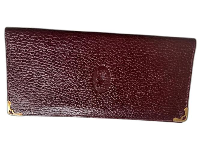 Cartier Wallets Red Fur ref.2593389 - Joli Closet