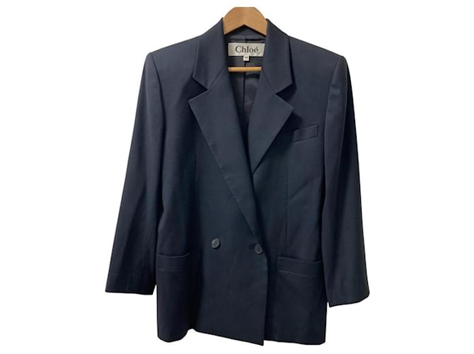 Chloé Chloe Wool Tailored Jacket Black ref.2609673 - Joli Closet