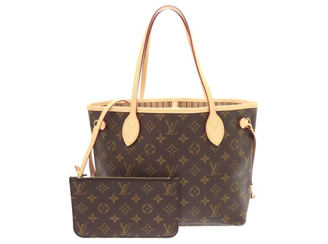 Louis Vuitton Neverfull PM Monogram Tote Bag Brown Patent leather ref ...