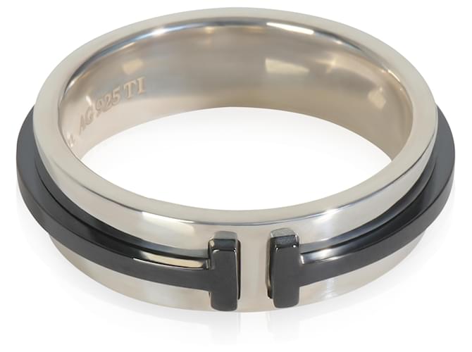 Tiffany & Co. Sterling Silver Tiffany T Ring Titanium ref.2614267 ...