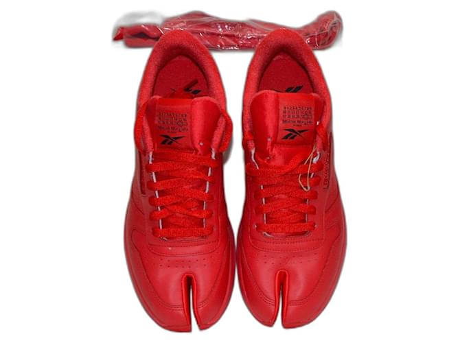 Maison Martin Margiela X Reebok Tabi Red project 0 Cuir Rouge ref ...