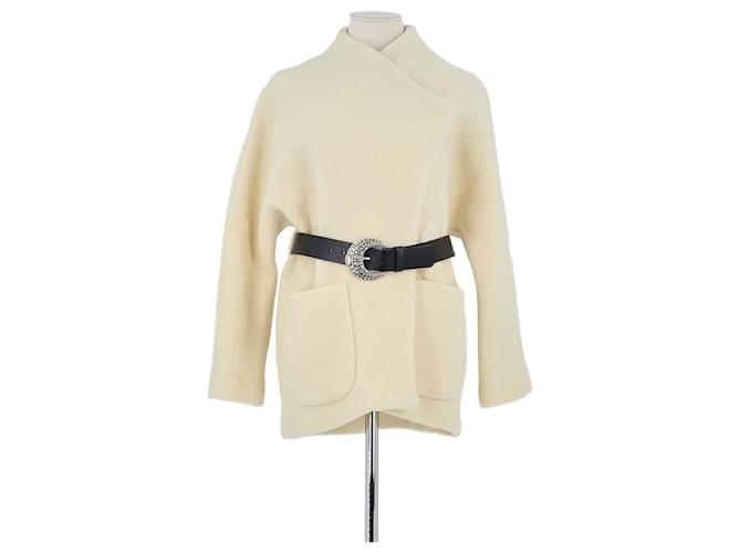 Bash Beige wool coat ref.2619350 - Joli Closet