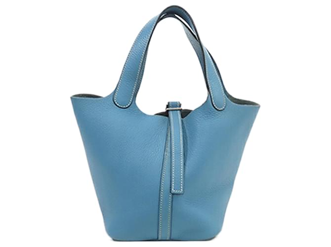 Hermès Blue Clemence Picotin 18 (Sold) - Joli Closet