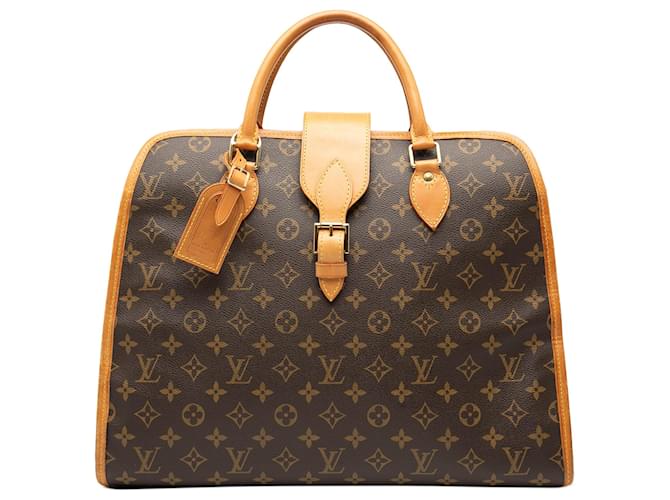 Louis Vuitton Brown Monogram Rivoli Briefcase Cloth Cloth ref.2619564 ...