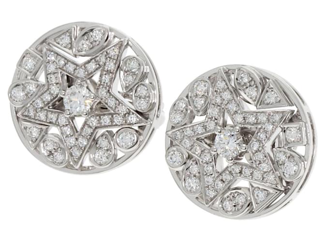Chanel Comet Diamond Earrings in 18K White Gold ref.2626973 - Joli Closet