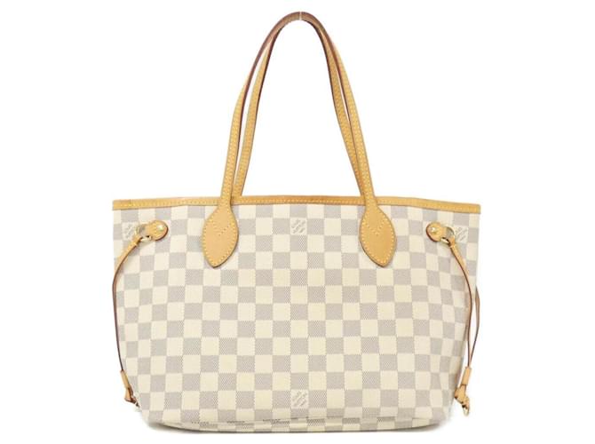 Louis Vuitton Damier Azur Neverfull PM Handbag Blue Cloth ref.2628185 ...
