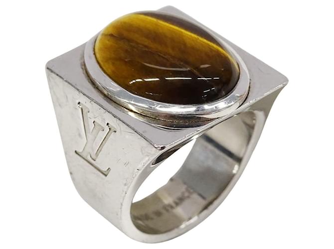 Louis Vuitton Chevalier Band Ring Silvery Silver ref.2628681 - Joli Closet