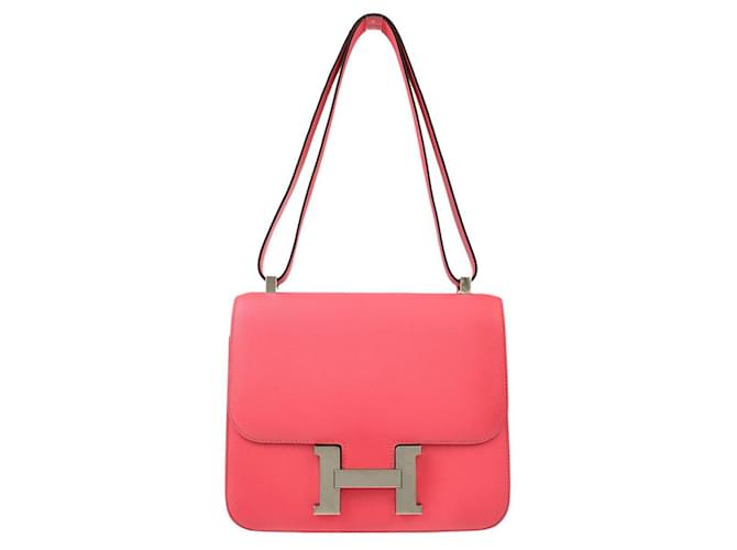 Hermès Hermes Constance Bag Evercolor 24 Pink Leather ref.2630581 ...