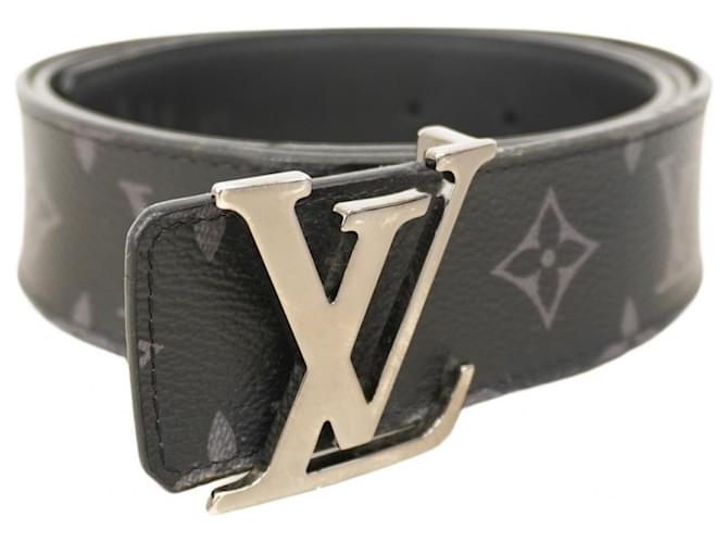 Louis Vuitton Monogram Eclipse Centurion LV Initial Belt Black ref ...