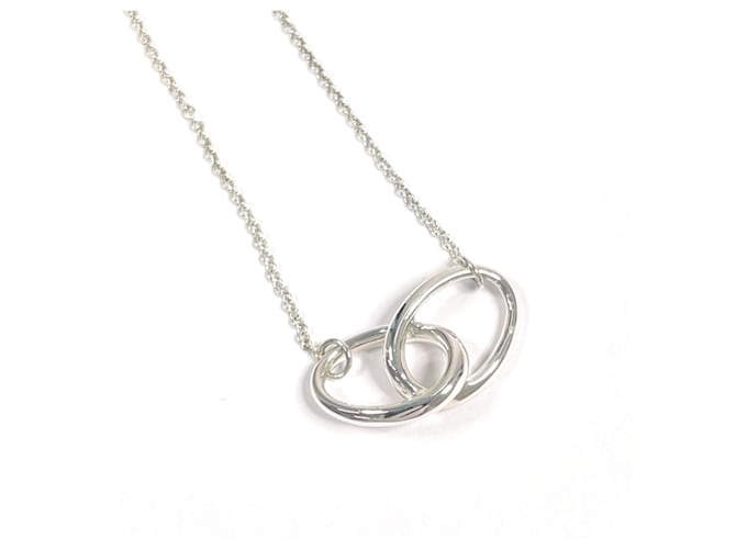 Tiffany & Co Collier Tiffany Double Loop Elsa Peretti Argent Argenté ...