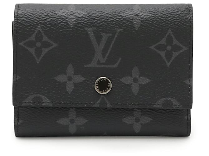 Louis Vuitton Victor Monogram Trifold Wallet Black Cloth ref.2653437 ...