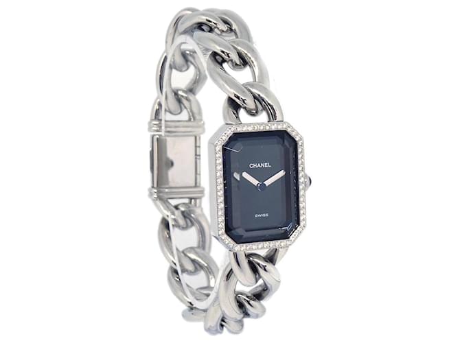 Chanel Premiere Chain Quartz Watch Stainless Steel with Diamond Bezel ...