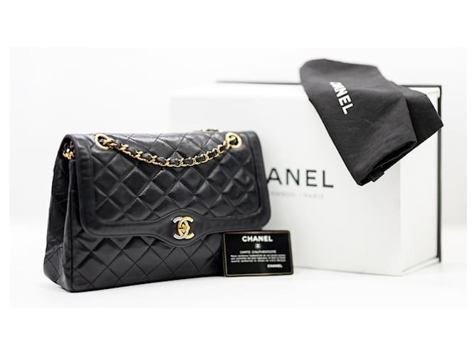 Timeless Chanel Classic Medium Double Flap – Black – 24k Hardware ...