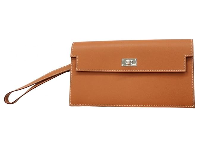 Hermès Hermes Kelly Pocket Long Wallet Madame Gold Golden ref.2722497 ...