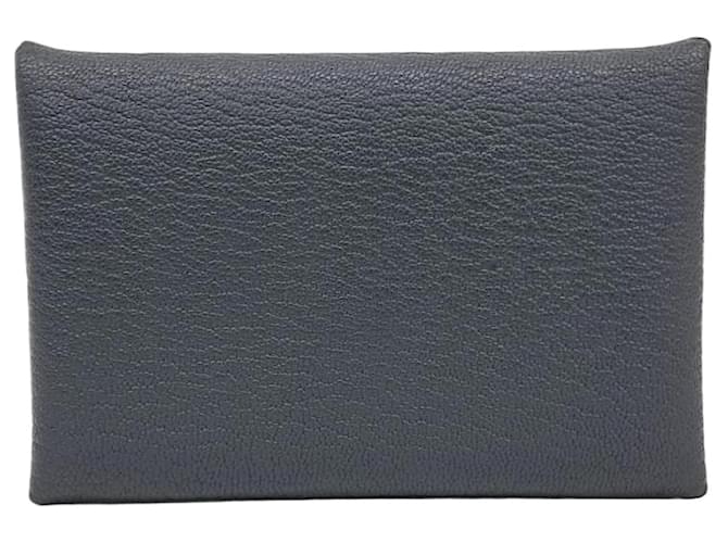 Hermès Hermes Calvi Card Holder Yellow Leather ref.2739893 - Joli Closet