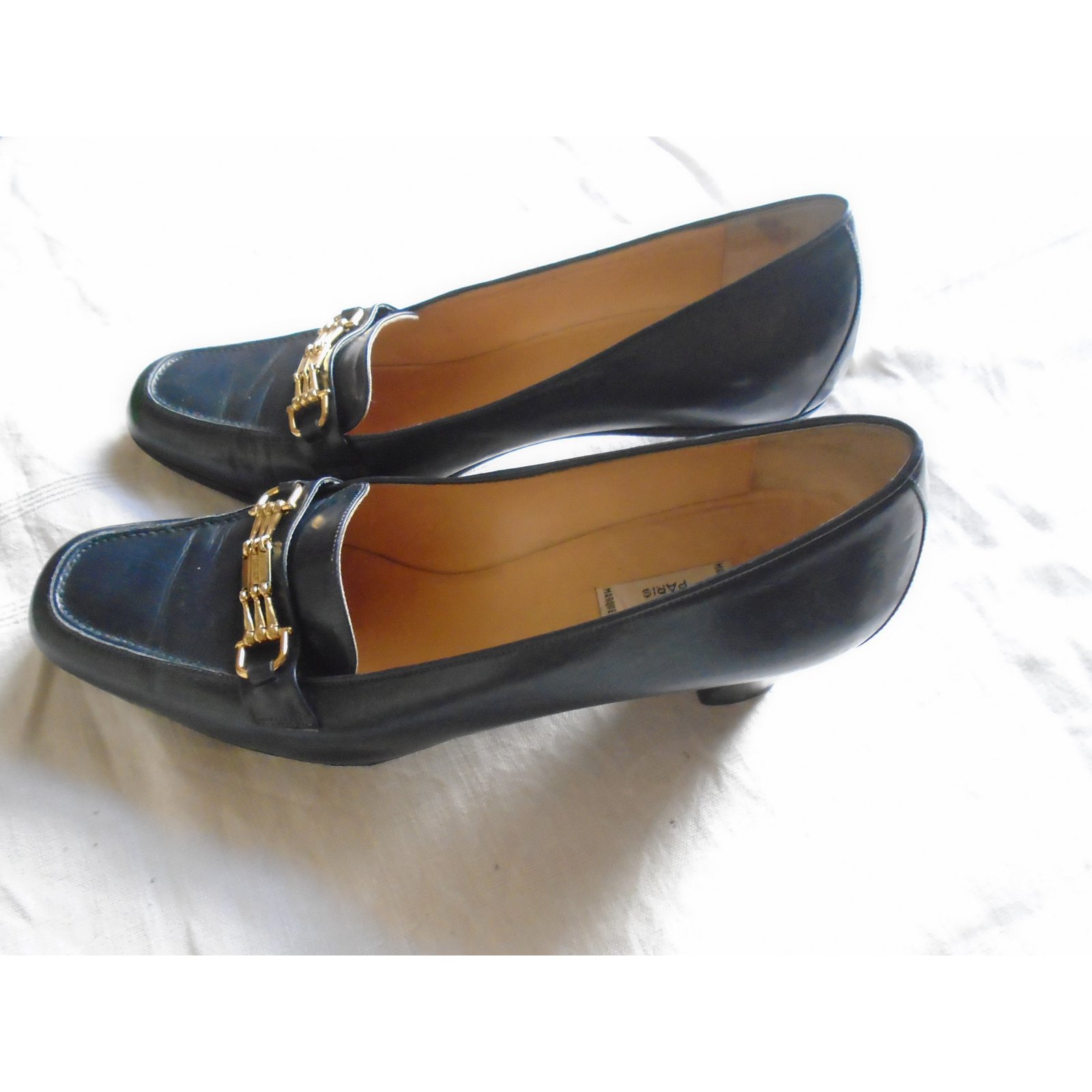 Céline Flats Blue Leather ref.7179 - Joli Closet