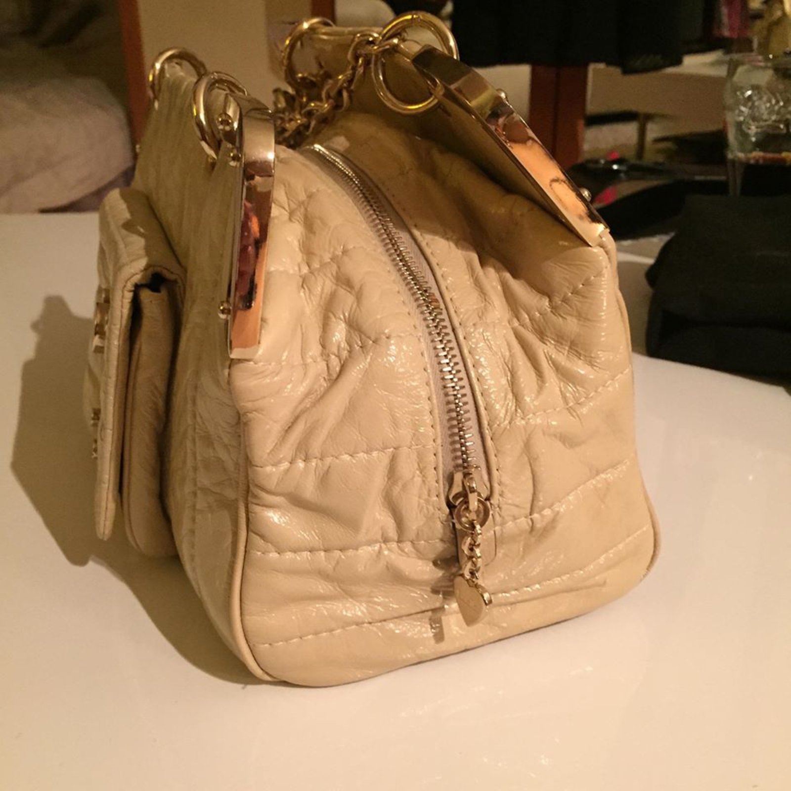 Luella Handbags Beige Patent leather ref.7283 - Joli Closet