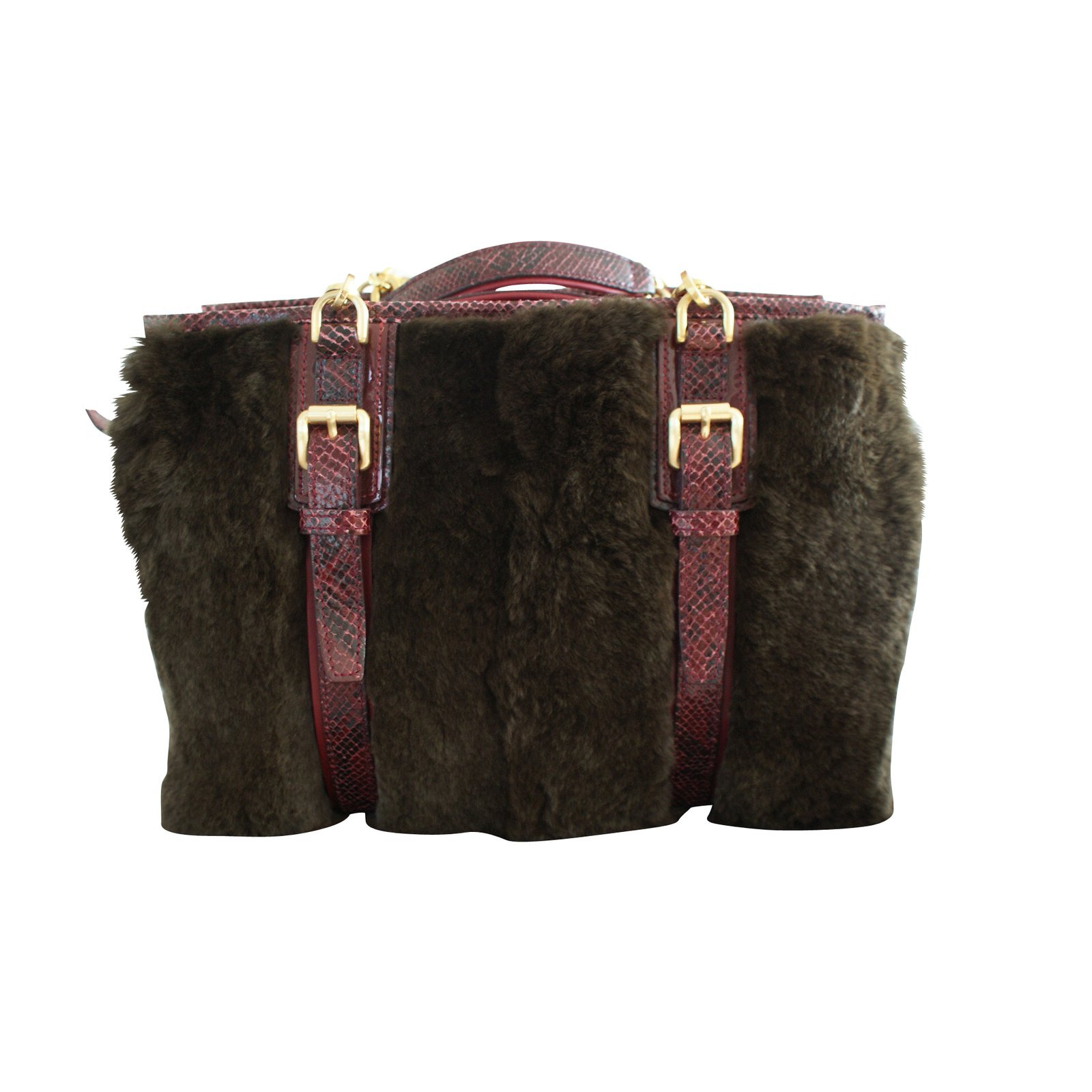 Longchamp Handbags Khaki Fur ref.7628 - Joli Closet