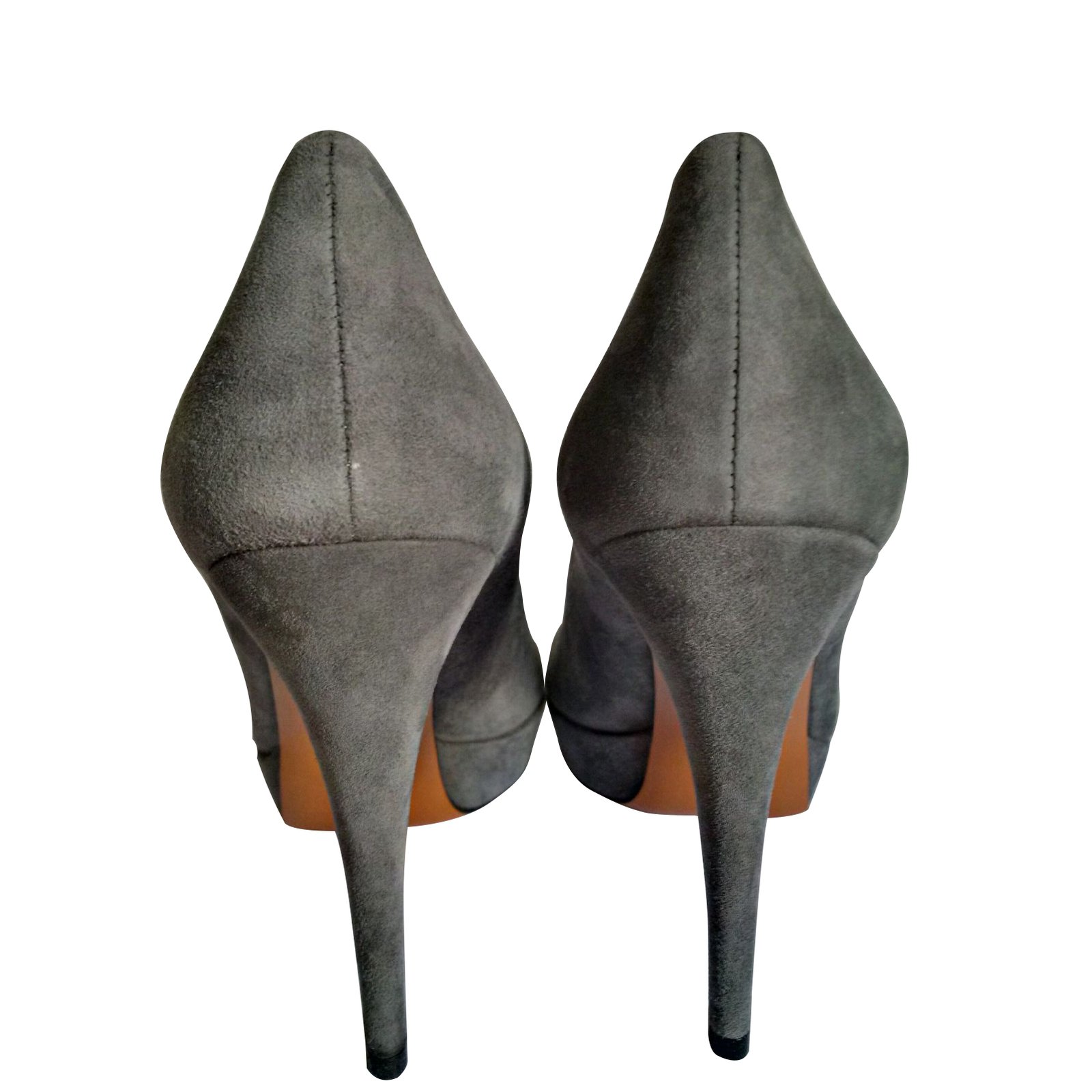 Gucci Heels Grey Deerskin ref.9068 - Joli Closet
