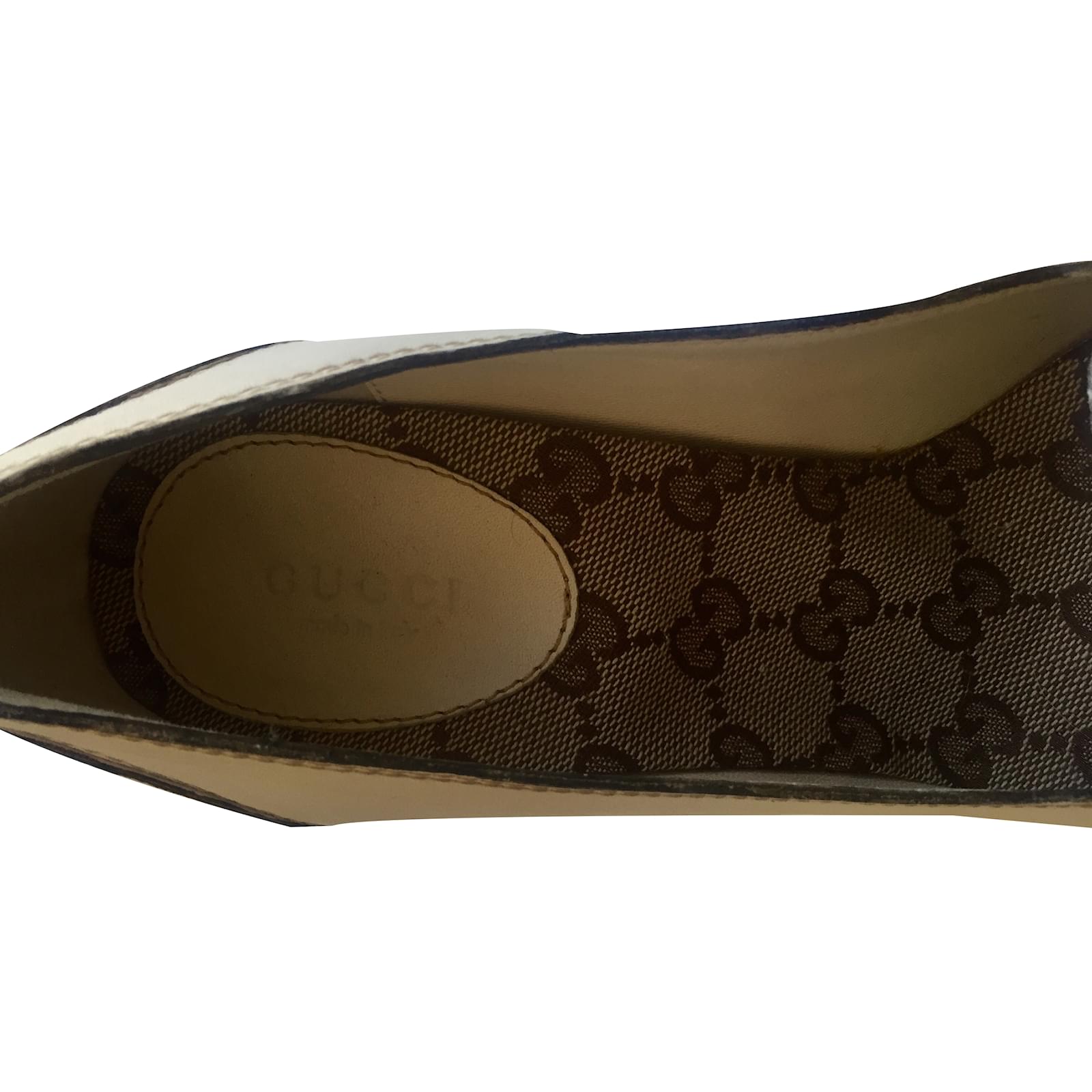 Gucci Heels Beige Leather ref.20262 - Joli Closet